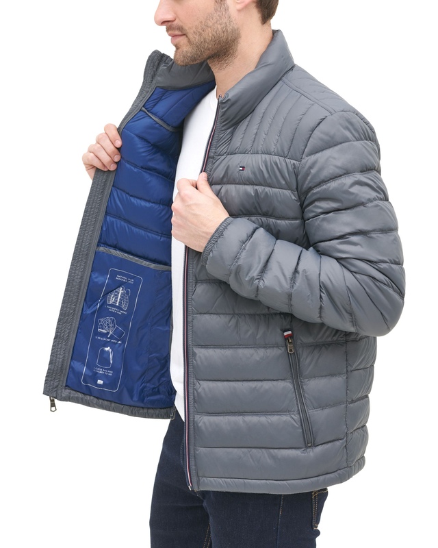 Tommy Hilfiger Mens Ultra Loft Packable Puffer Jacket Marks
