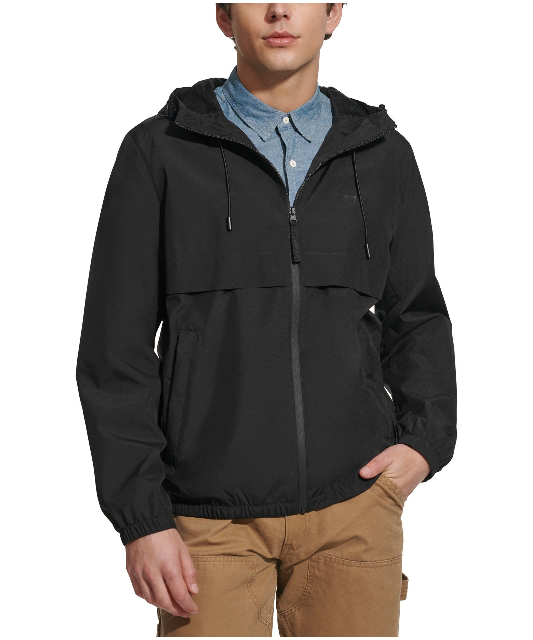 Levi's Men's Lightweight Water Resistant Windbreaker Rain Jacket | Mark's