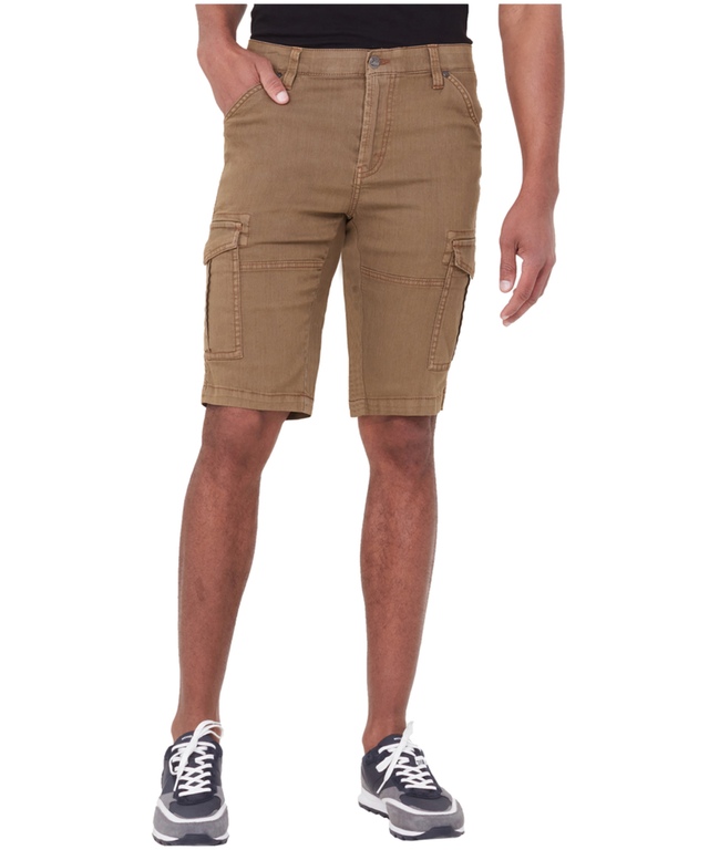 Lois Mens' Enrique High Rise Stretch Cargo 12-Inch Shorts - Tobacco | Marks