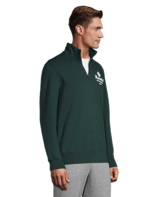 ROOTS Men's Outfitters Quarter Zip Mockneck Fleece Sweatshirt | Marks