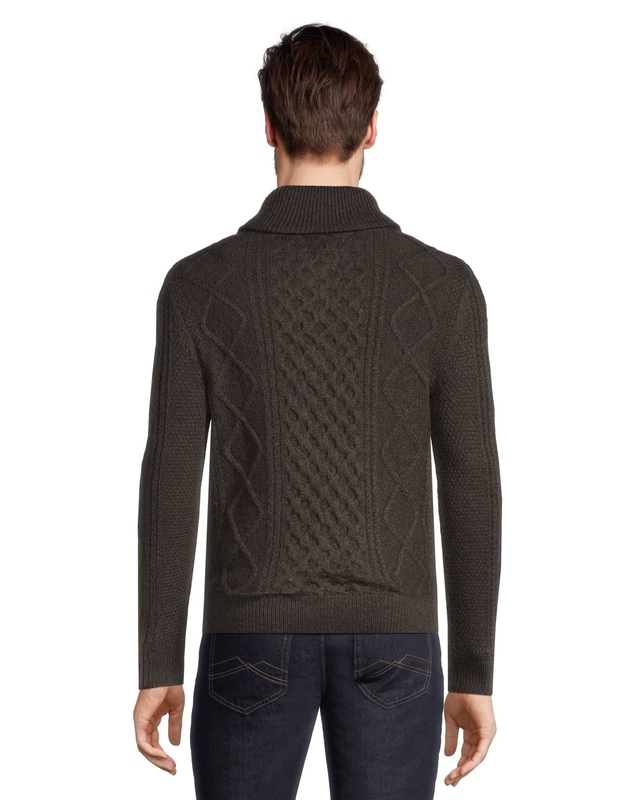 WindRiver Men's Heritage Quarter Button Close Shawl Sweater | Mark's