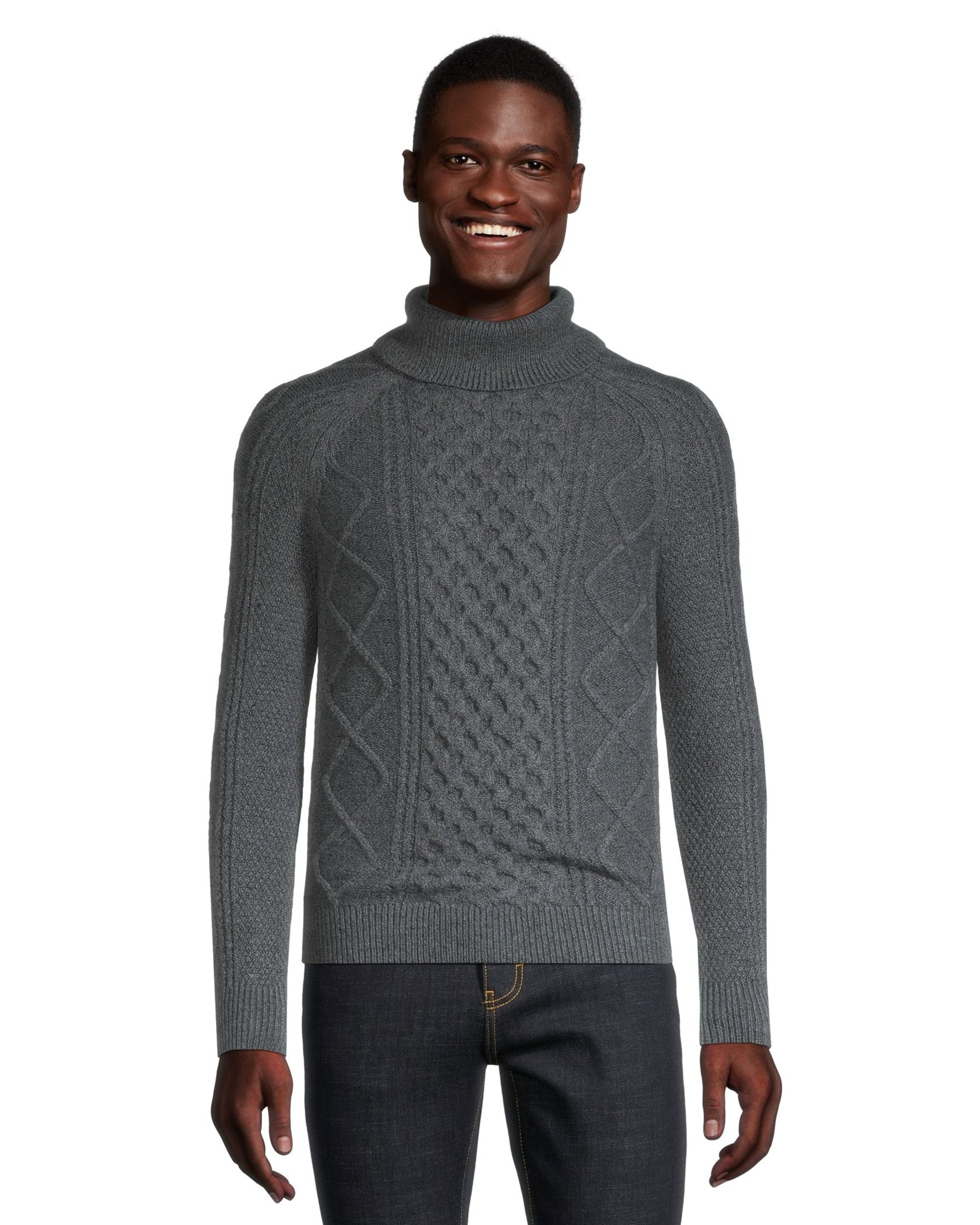 WindRiver Men's Heritage Cable Turtleneck Sweater | Mark's