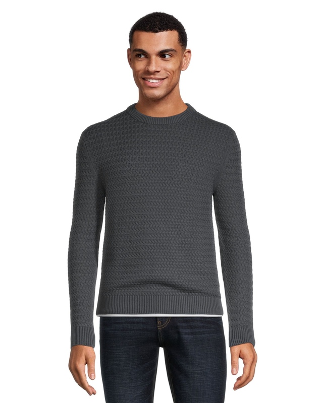 Denver Hayes Men's Rope Stitch Crewneck Sweater | Mark's
