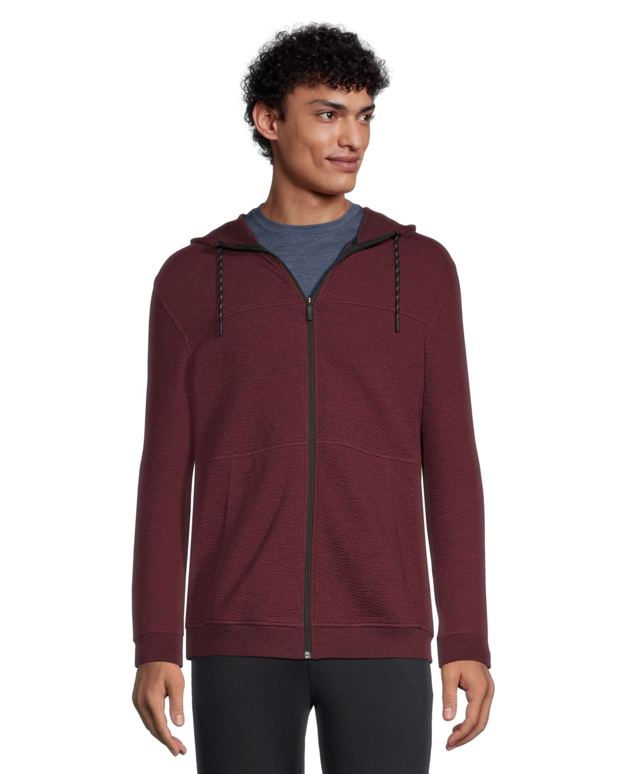 Matrix Men's Textured Full Zip Hoodie | Marks