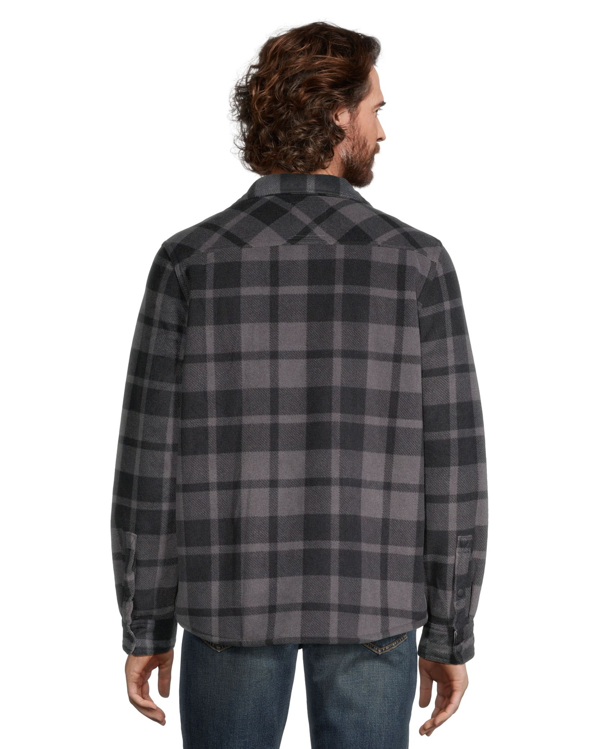 Voyager Men's Sherpa Lined Fleece Shacket | Mark's