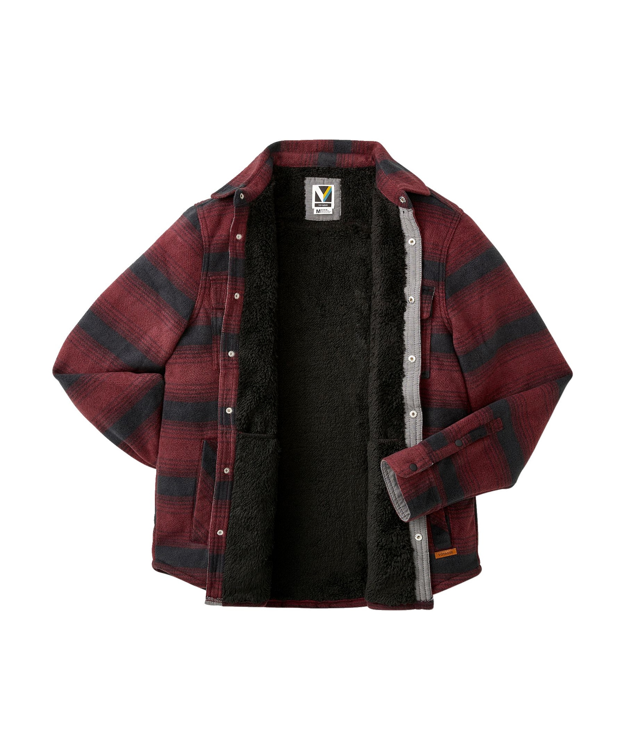 Voyager Men's Sherpa Lined Fleece Shacket | Mark's