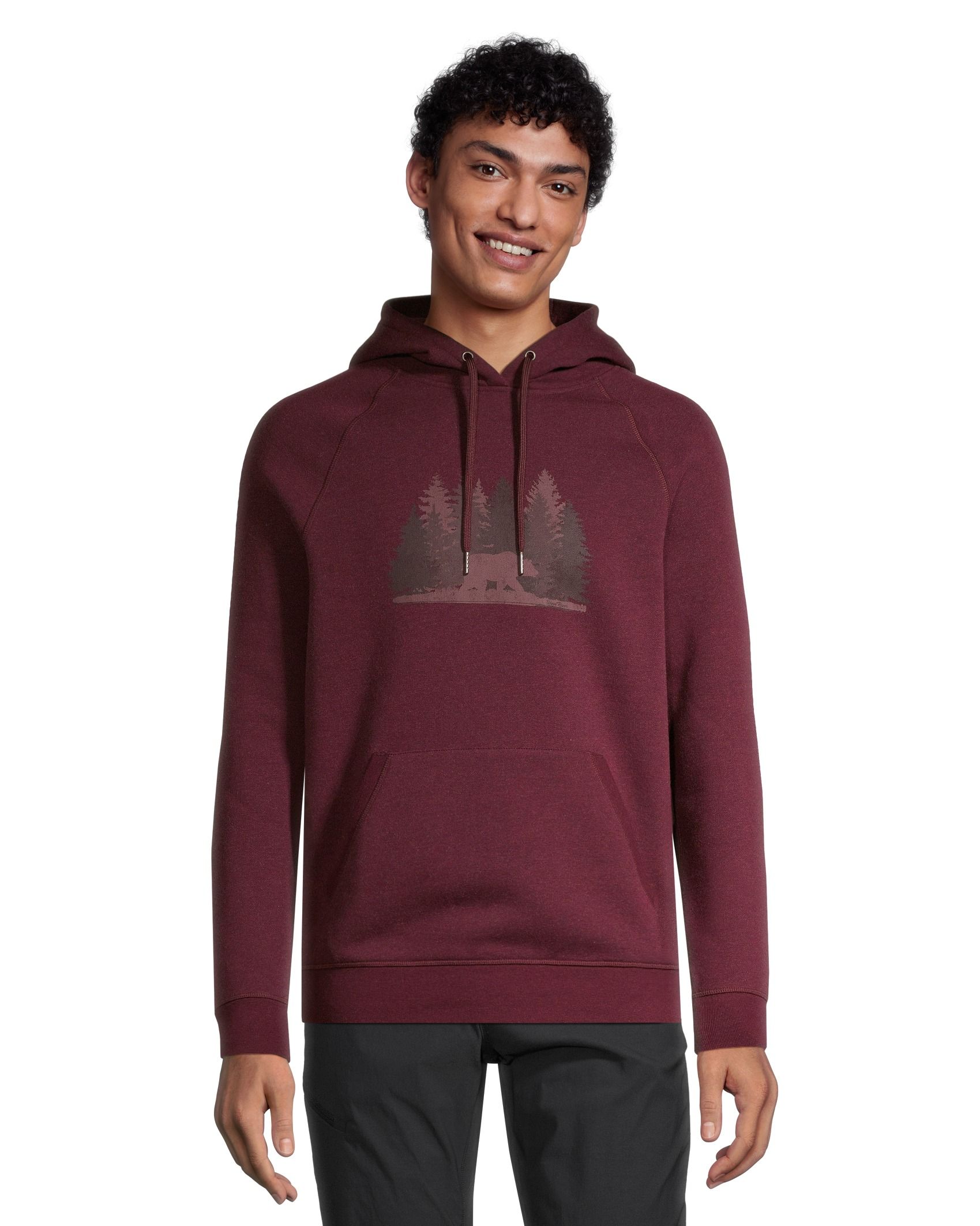 WindRiver Men's Bear Graphic Fleece Hoodie | Mark's