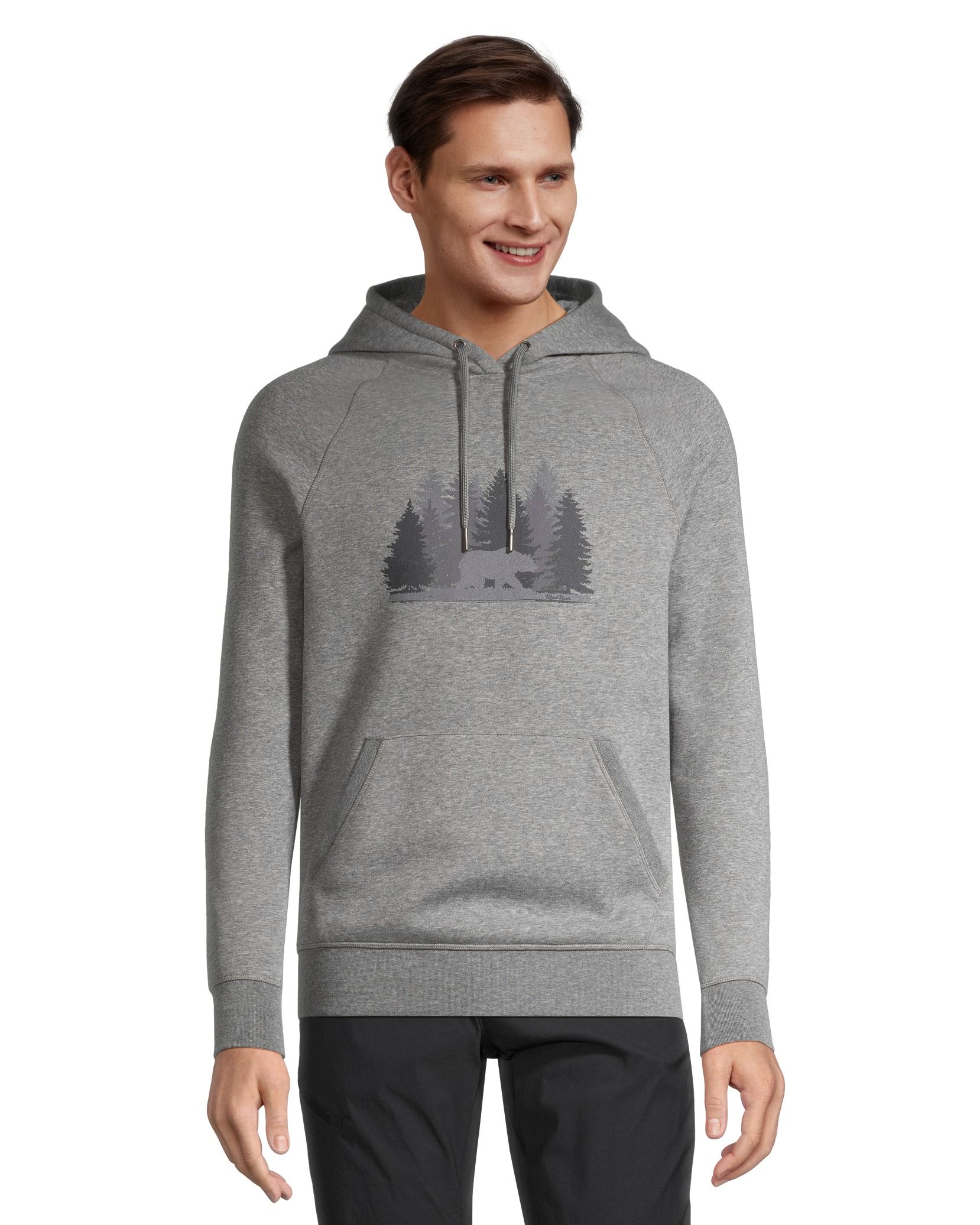 WindRiver Men's Bear Graphic Fleece Hoodie | Marks