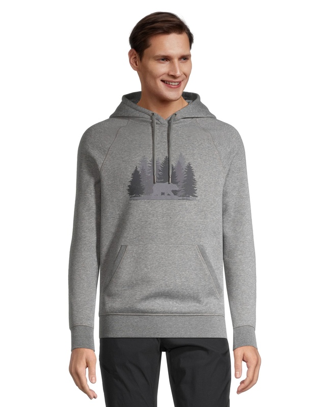 WindRiver Men's Bear Graphic Fleece Hoodie | Marks