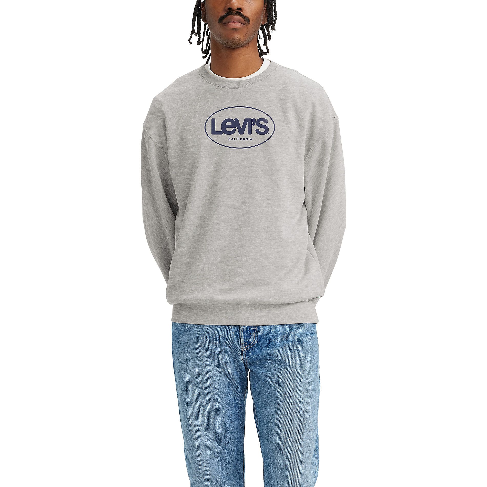 Levi's Men's Everyday Essentials Surf Logo Crewneck Fleece Sweatshirt | Mark's