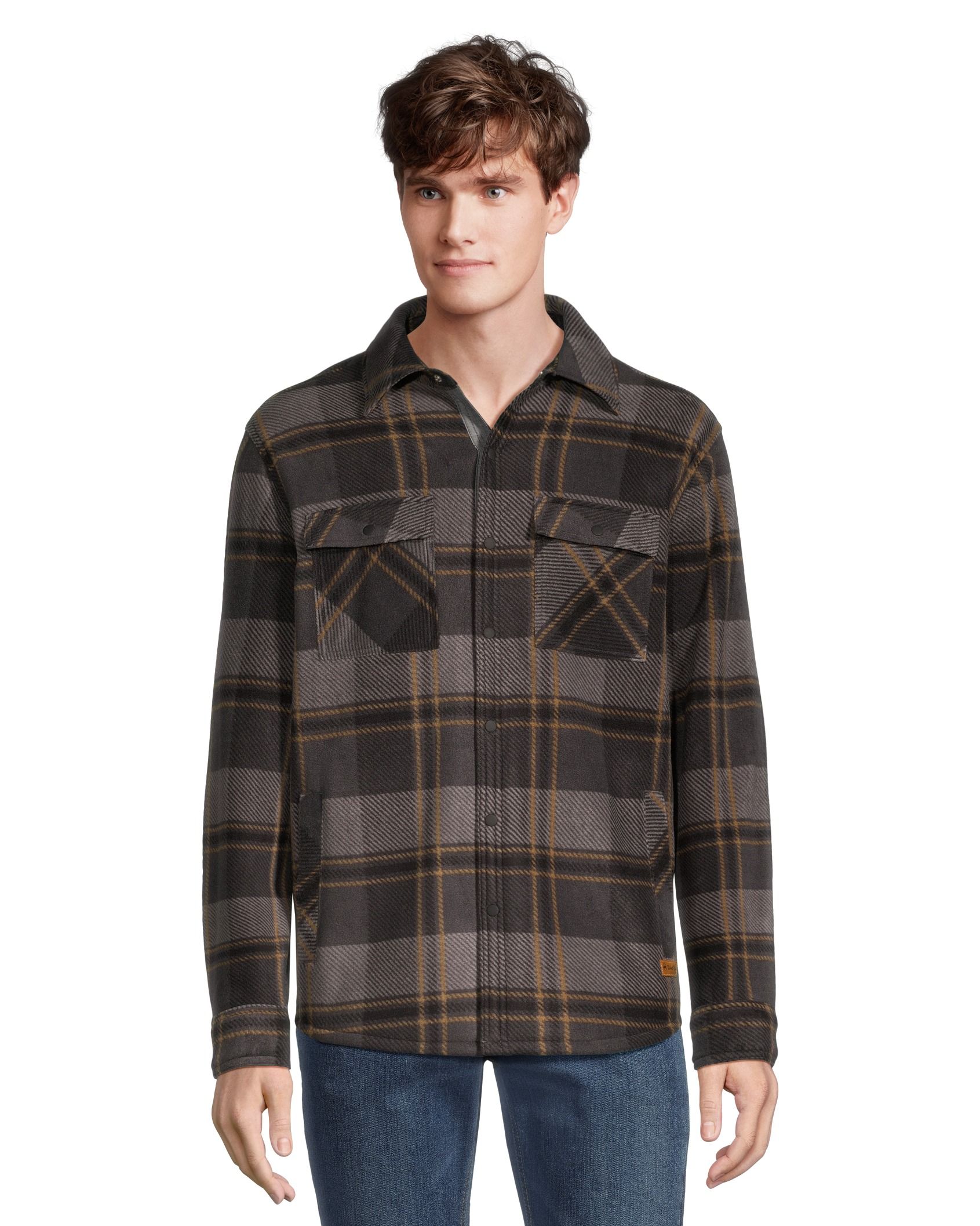 WindRiver Men's Sherpa Lined Fleece Shacket | Mark's