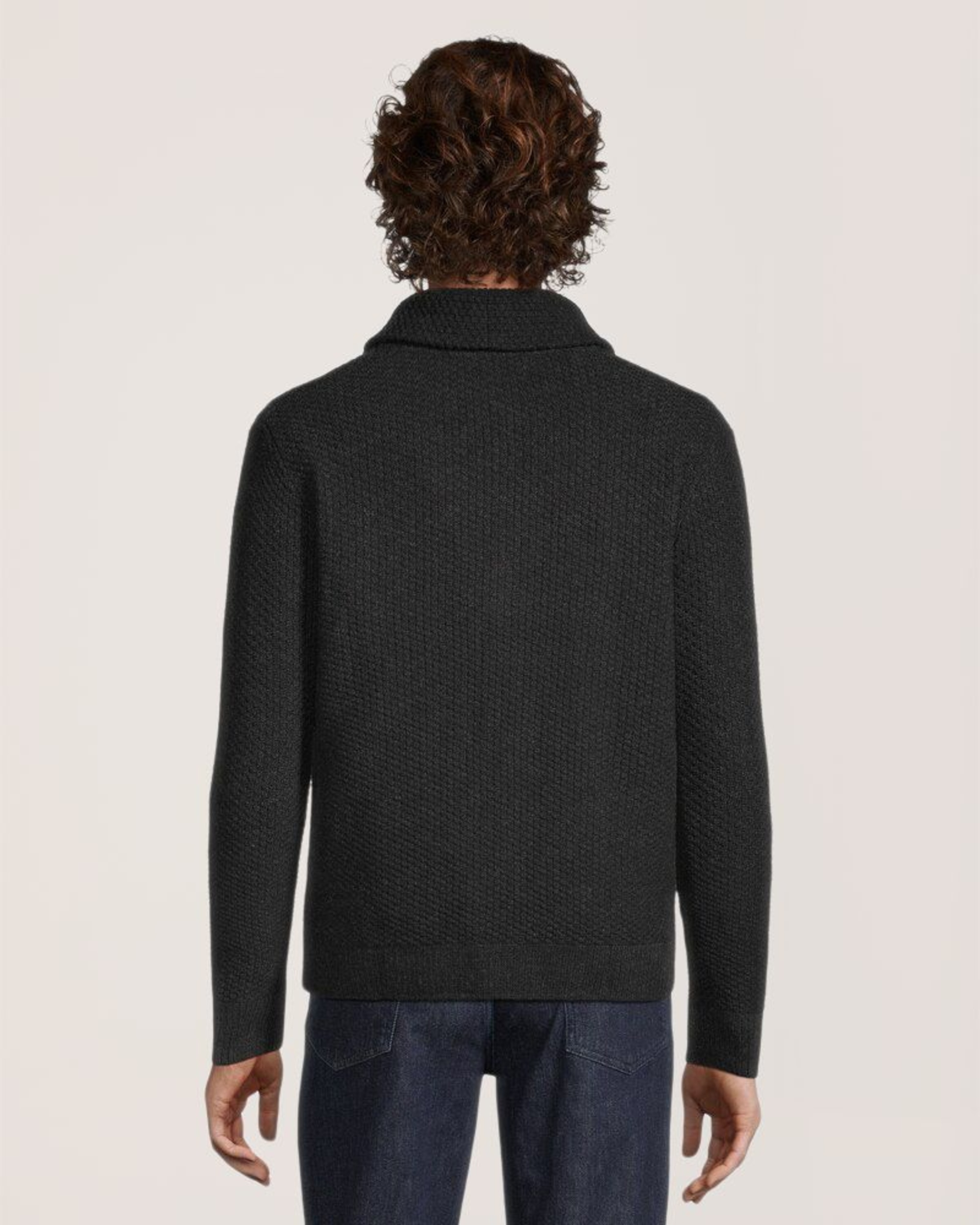 Denver Hayes Men's Moss Stitch Cardigan Sweater | Mark's