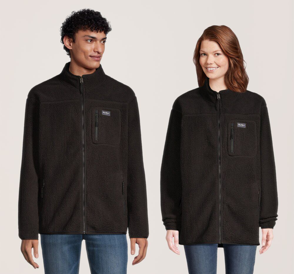 Veste à glissière pleine longueur en molleton sherpa avec T-MAX HEAT pour hommes, WindRiver | L ...