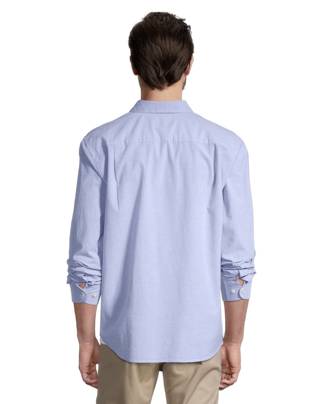 Denver Hayes Men's Long Sleeve Classic Fit Stretch Casual Oxford Shirt ...