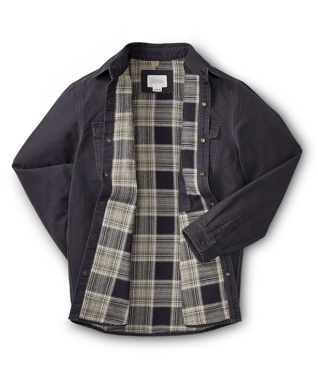 Boston Traders Men's Flannel Lined Cotton Canvas Shacket | Marks