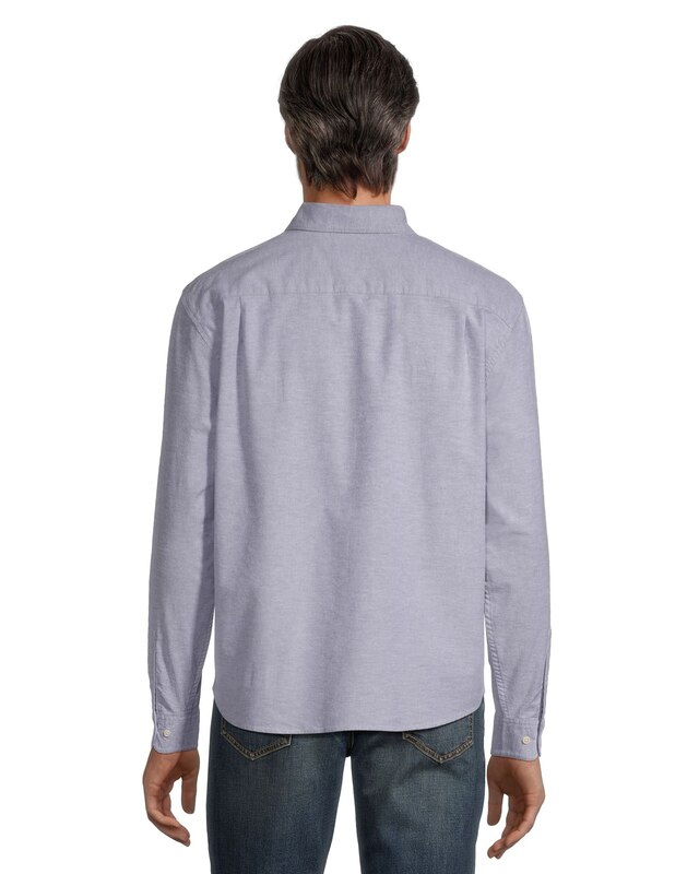Denver Hayes Men's Long Sleeve Classic Fit Stretch Casual Oxford Shirt ...