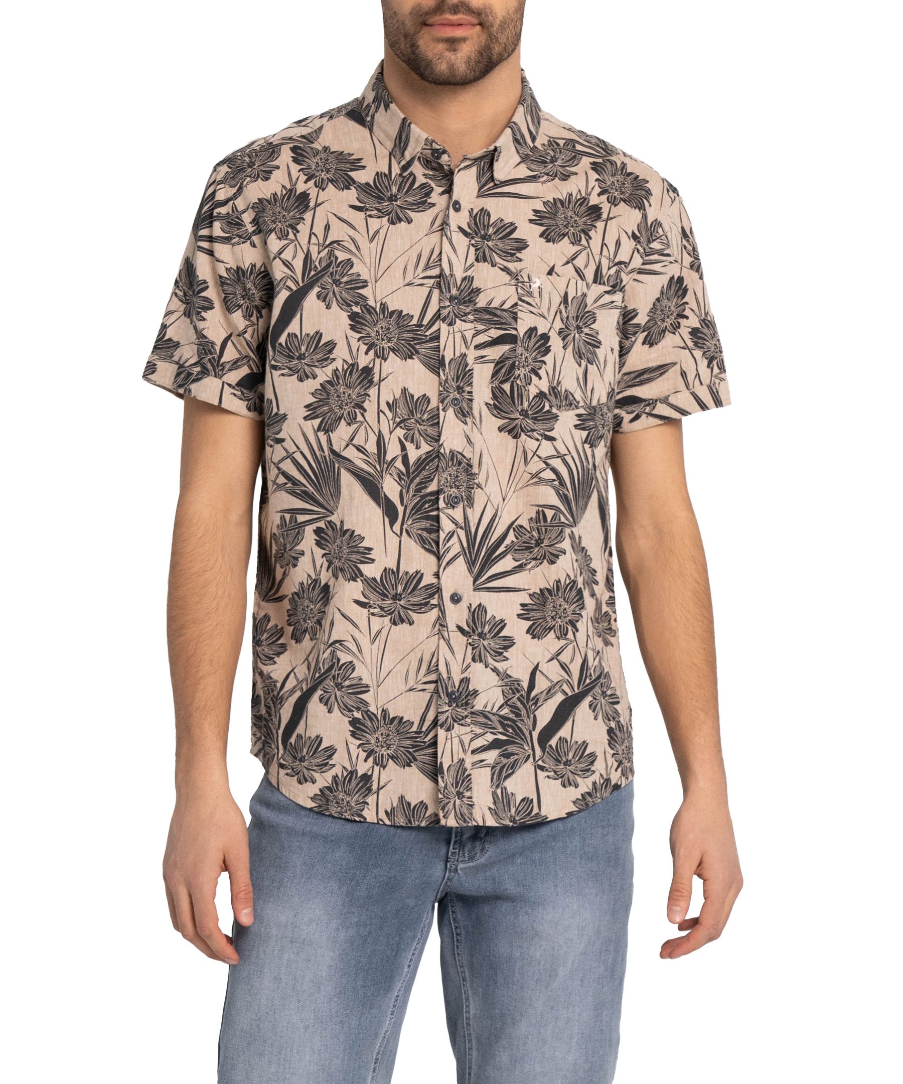 Lois Men's Cameron Print Button Collar Shirt | Mark's