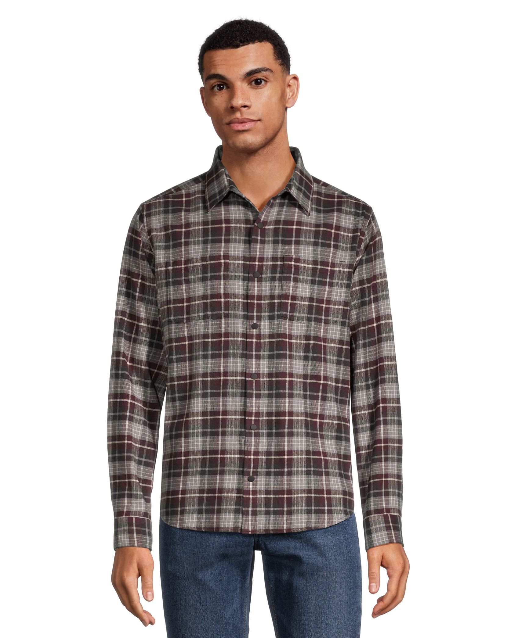 WindRiver Men's Basic Stretch Flannel Shirt | Mark's