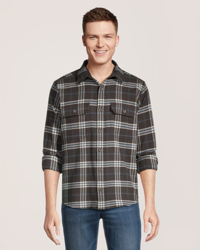 WindRiver Men's Fashion Stretch Flannel Shirt | Mark's