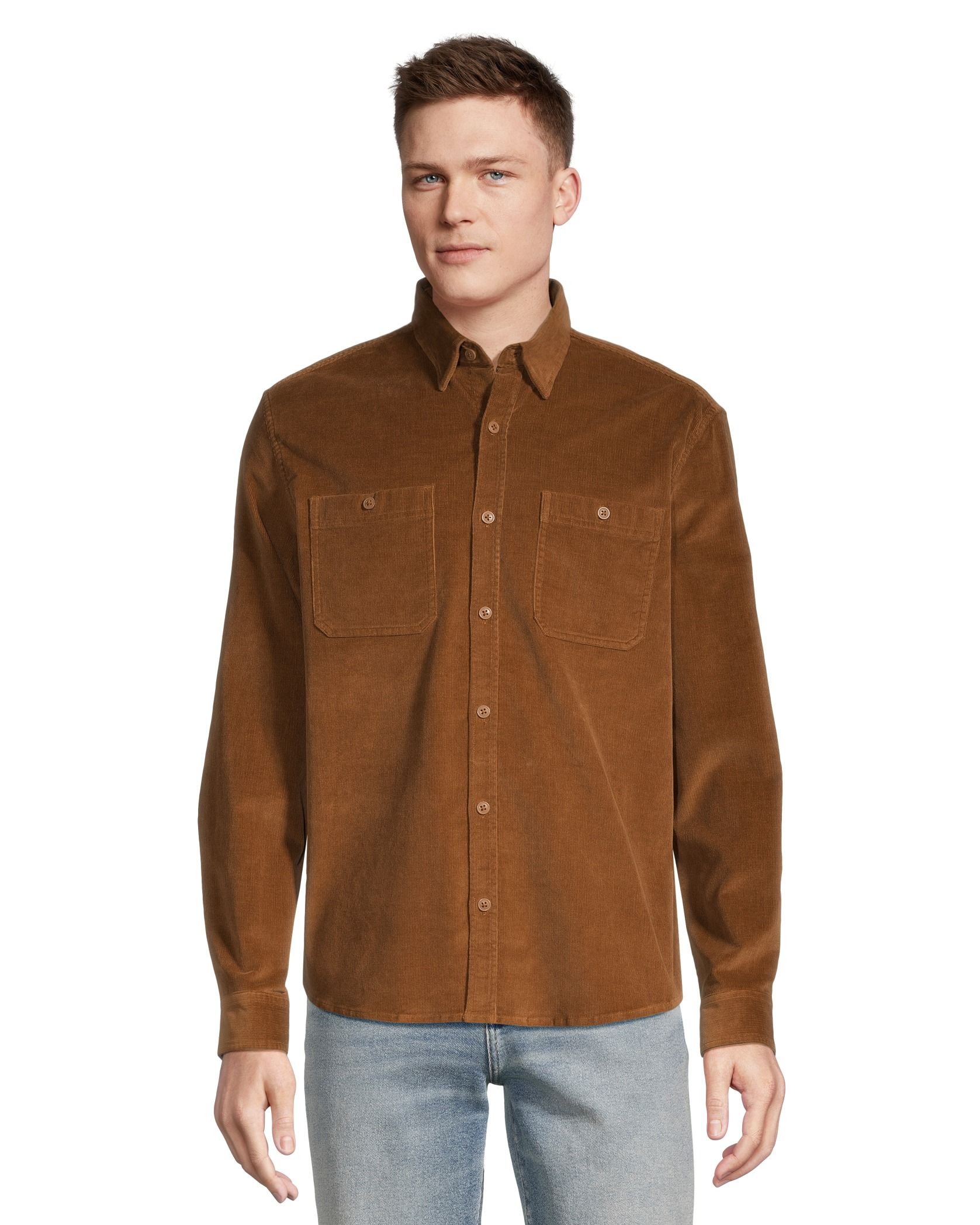 Denver Hayes Men's Stretch Corduroy Long Sleeve Shirt | Mark's
