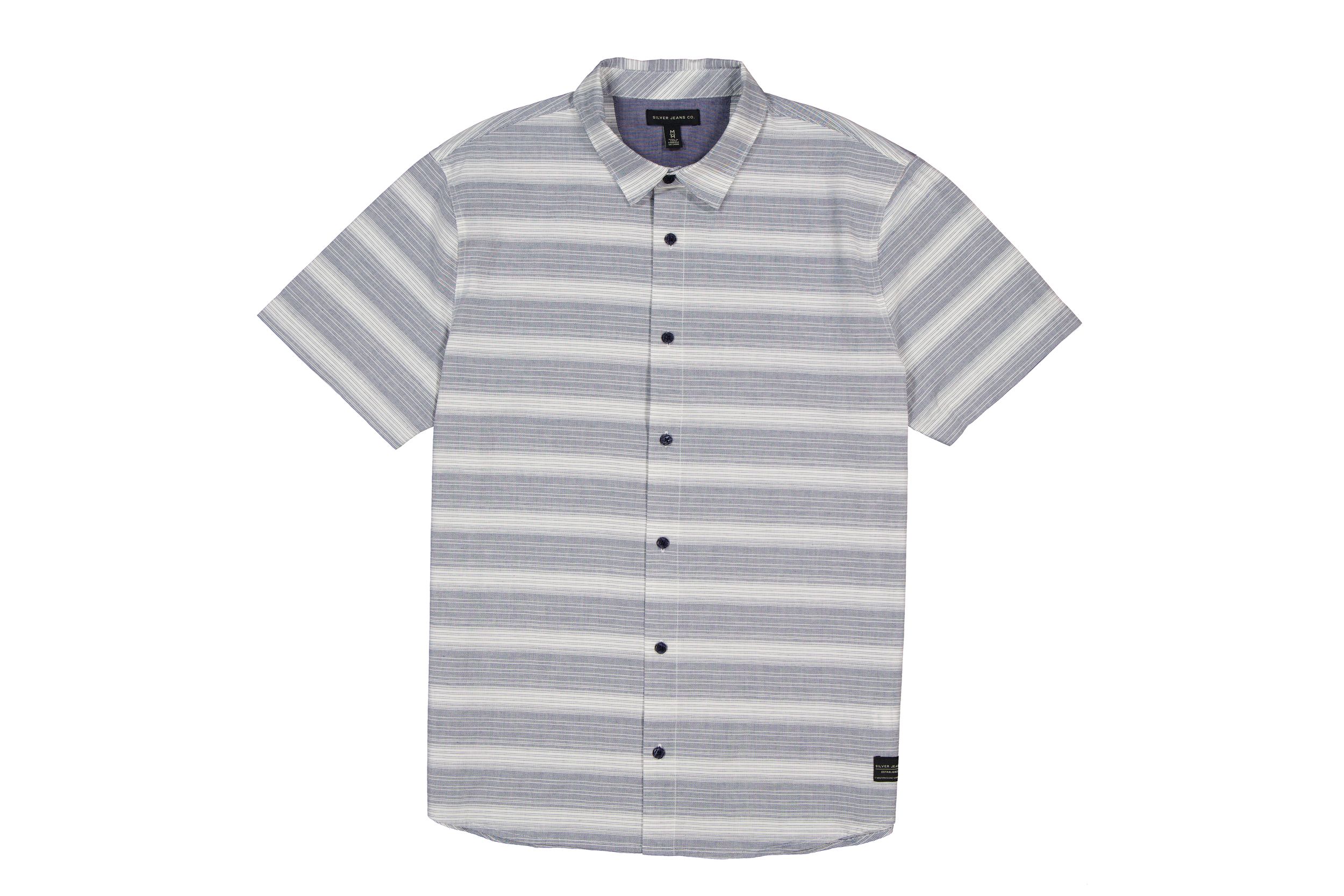 Silver Men's Striped Shirt | Mark's