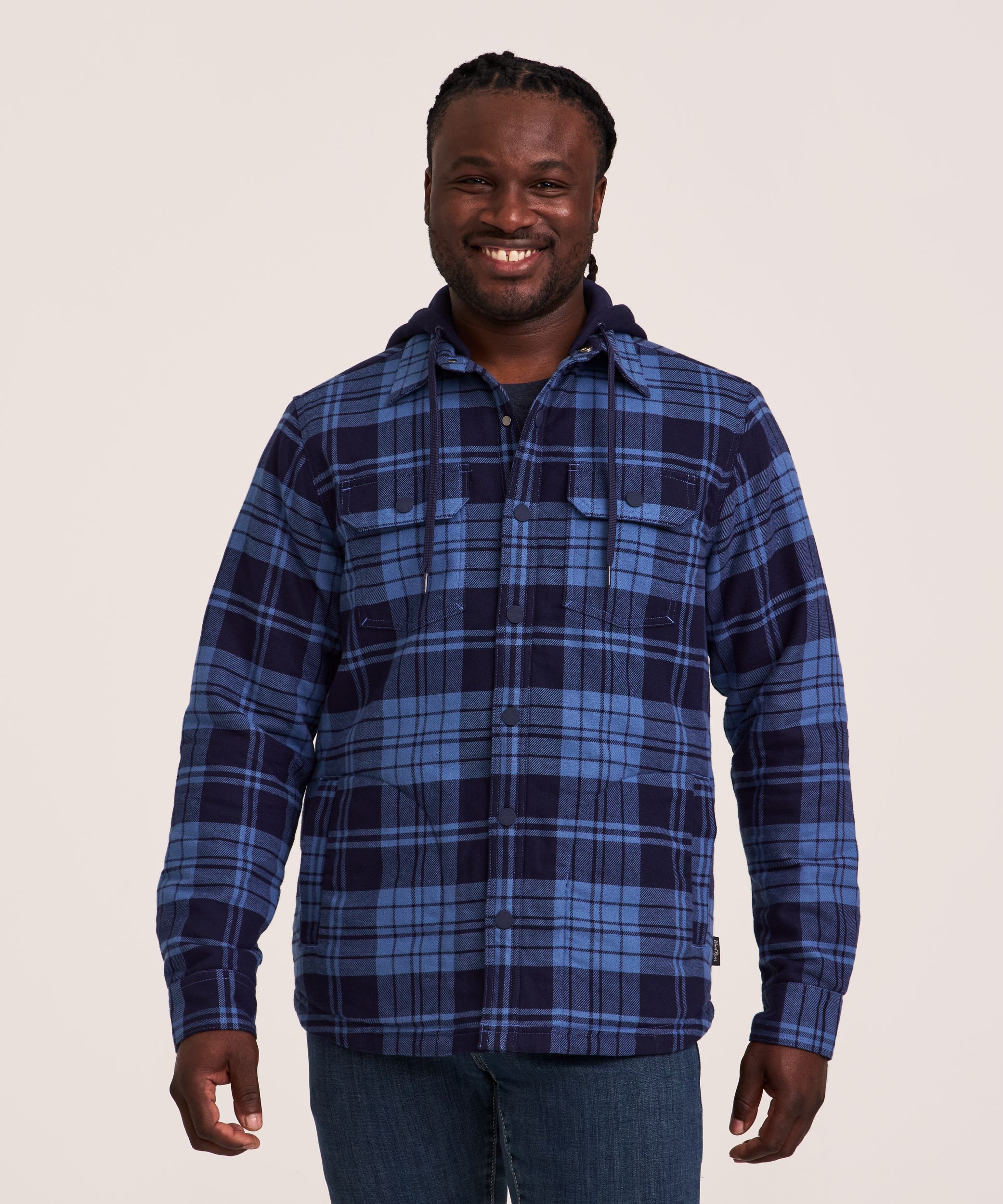 WindRiver Men's T-Max Element™ Lined Hooded Flannel Shirt | Mark's