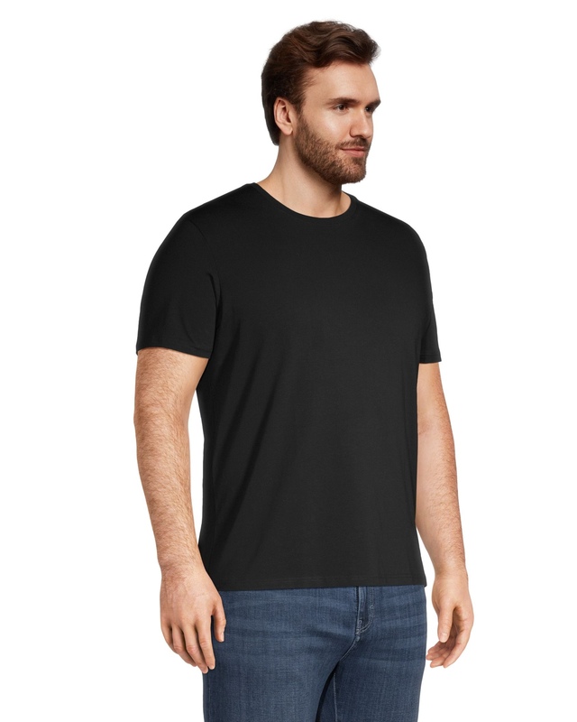 Denver Hayes Mens Stretch Modern Fit Crewneck T Shirt Marks