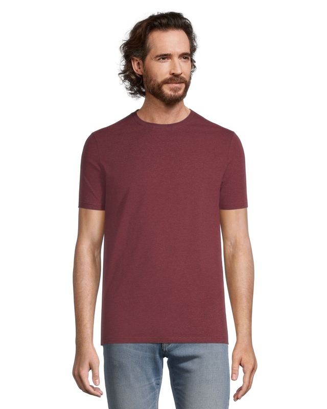 Denver Hayes Mens Stretch Modern Fit Crewneck T Shirt Marks