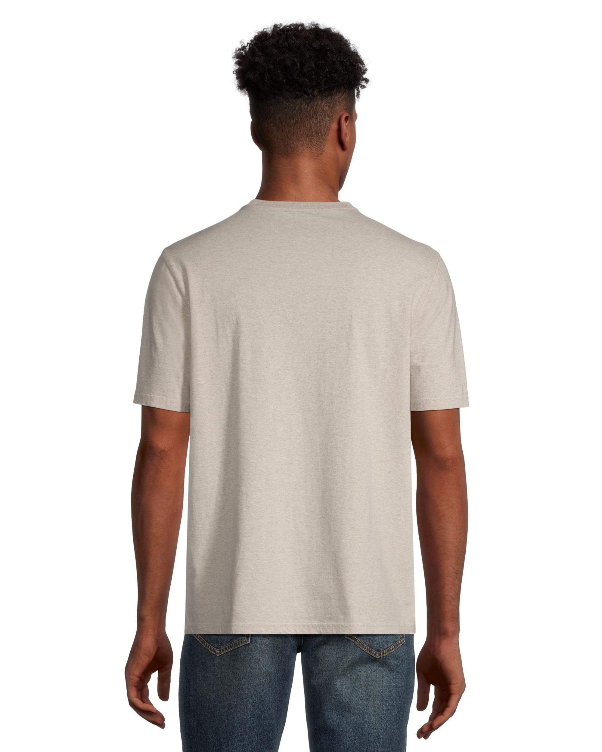 Denver Hayes Mens 50 Wash Classic Fit Chest Pocket Crewneck Cotton T