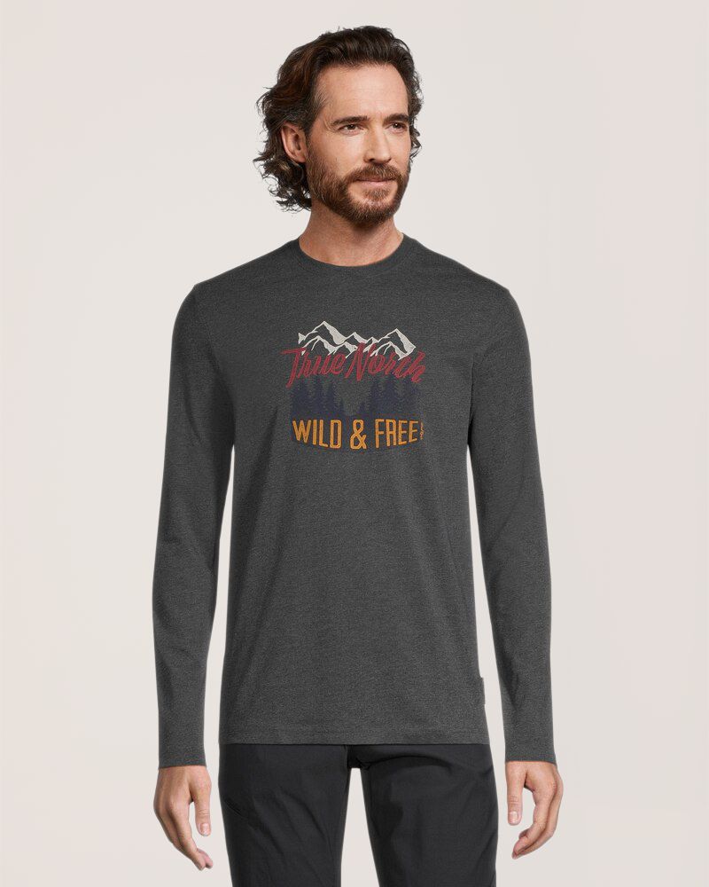 WindRiver Men's True North Graphic Long Sleeve Crew Neck T Shirt | Mark's