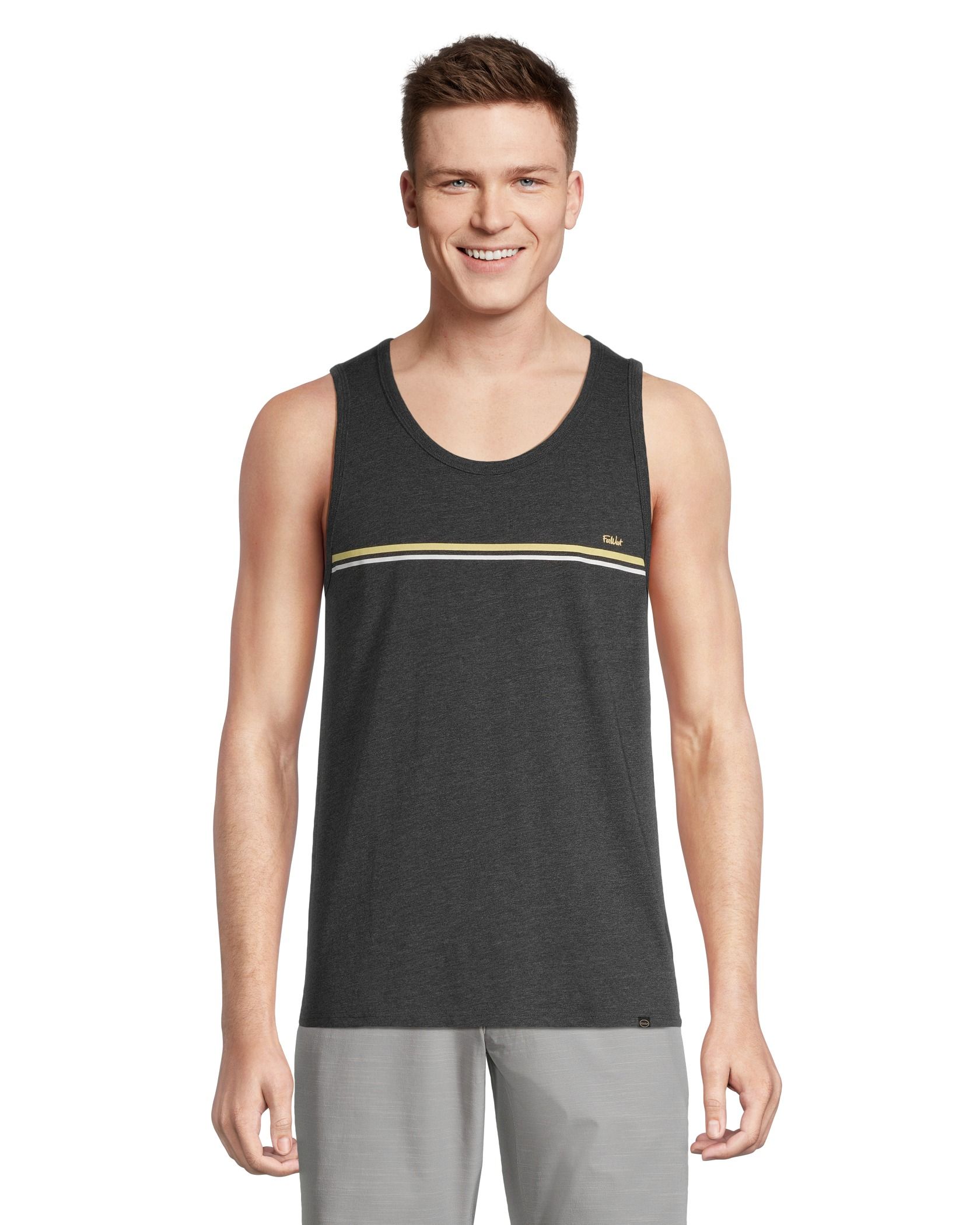 FarWest Men's Striped Basic Tank Top | Mark's
