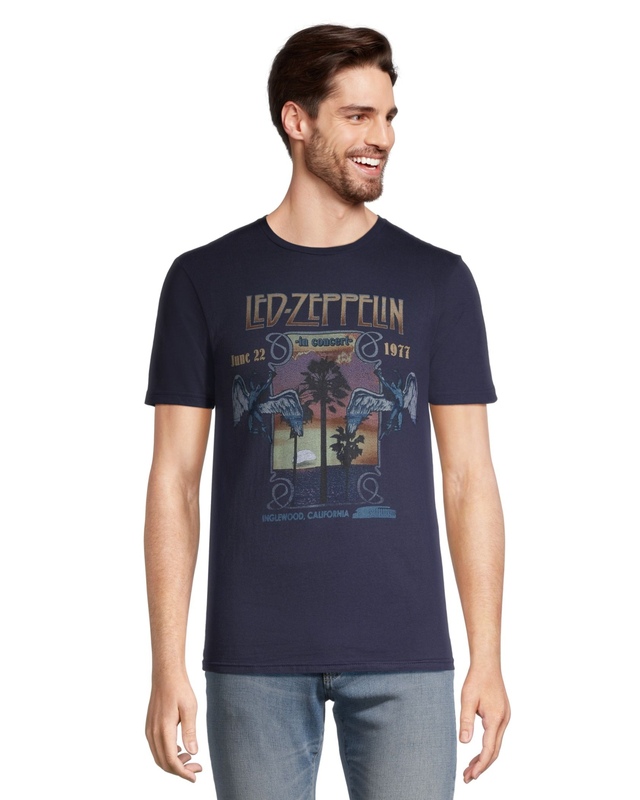 Logo T-Shirts Men's Led Zeppelin Inglewood Graphic Vintage T Shirt | Mark's