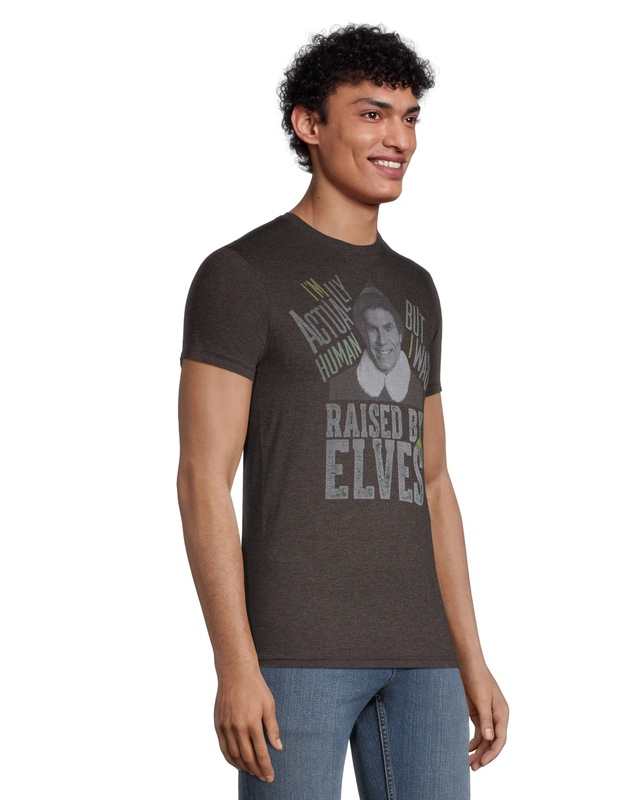 Logo T-Shirts Men's Holiday Raised By Elves Graphic T Shirt | Mark's