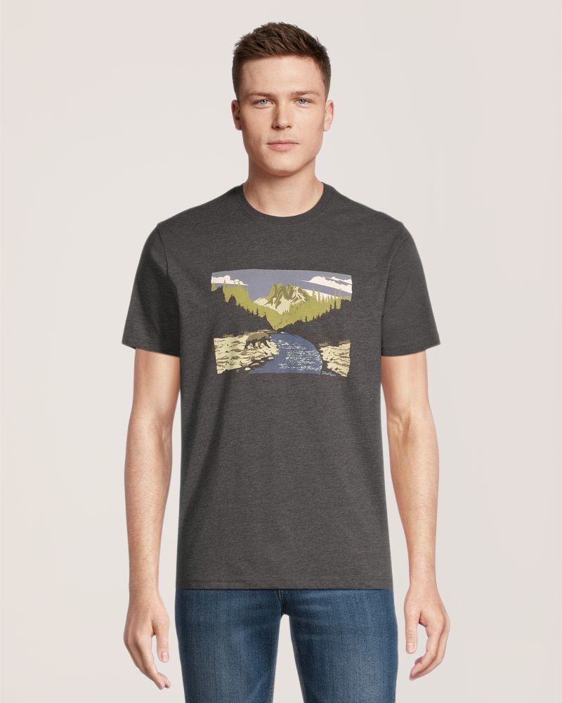 T-shirt à graphique de poisson pour hommes, WindRiver | L’Équipeur