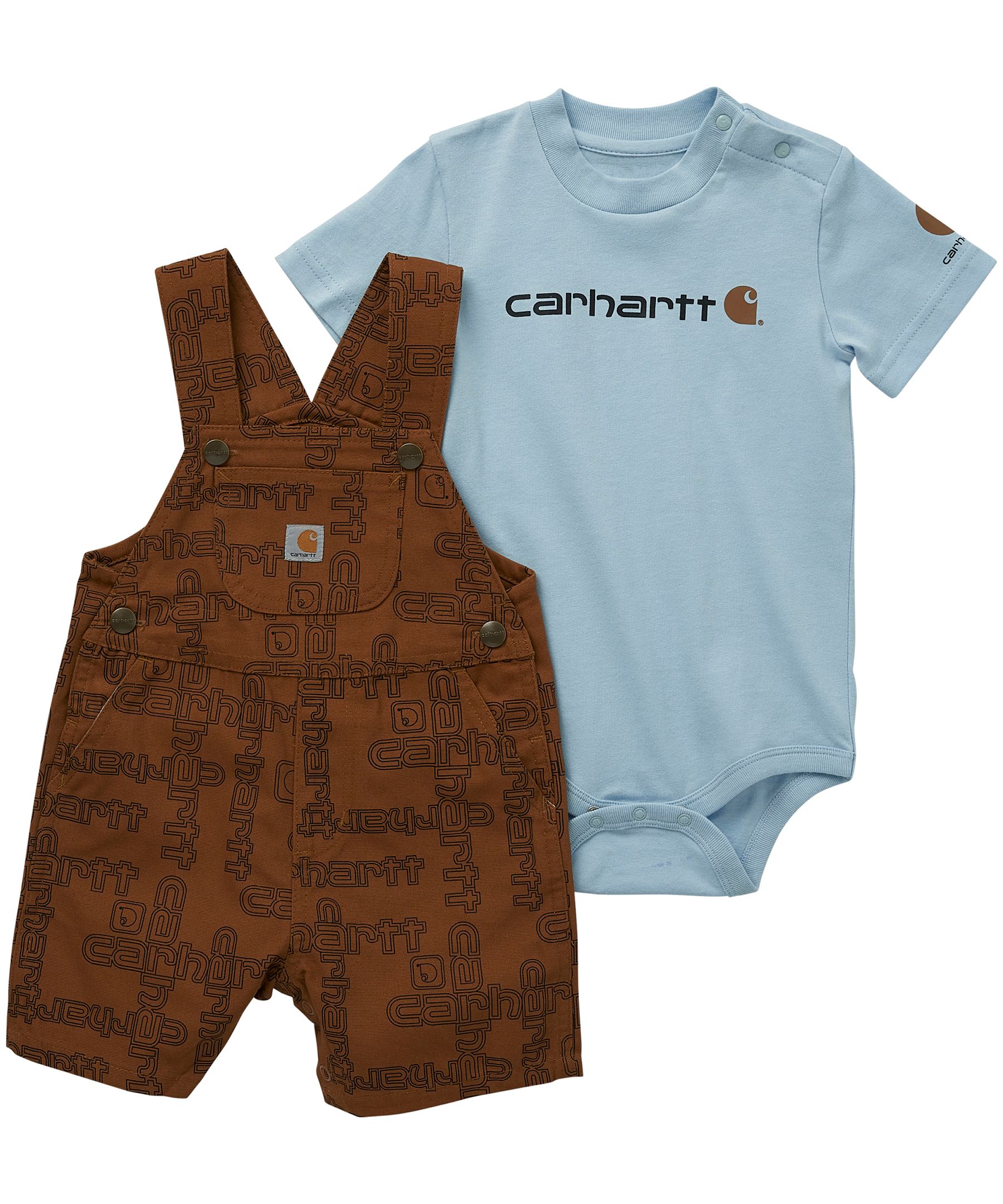 Baby Boys' Short Sleeve Bodysuit Canvas Print Shortall | Mark's