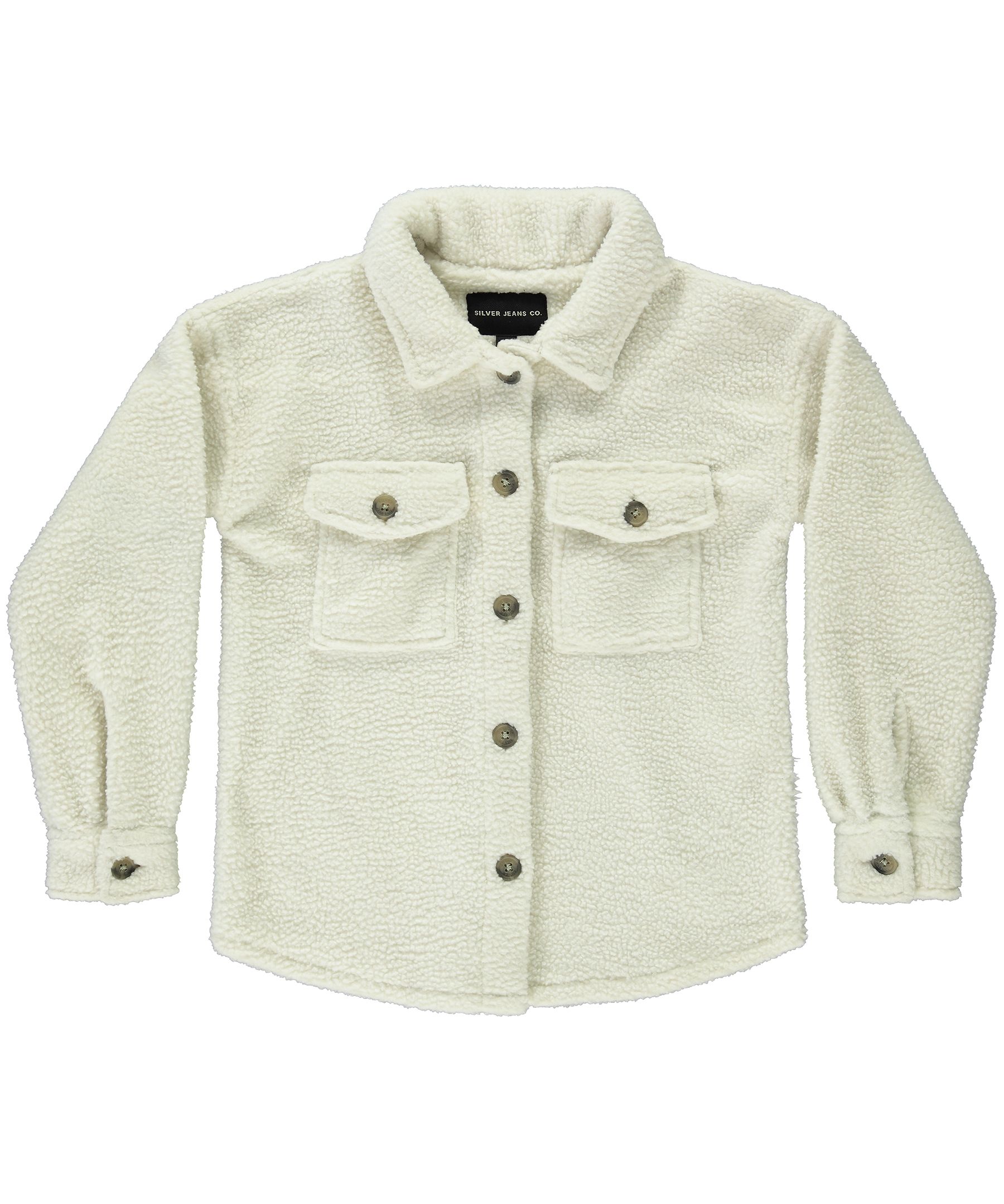 Silver Kids' Sherpa Shirt Jacket | Mark's