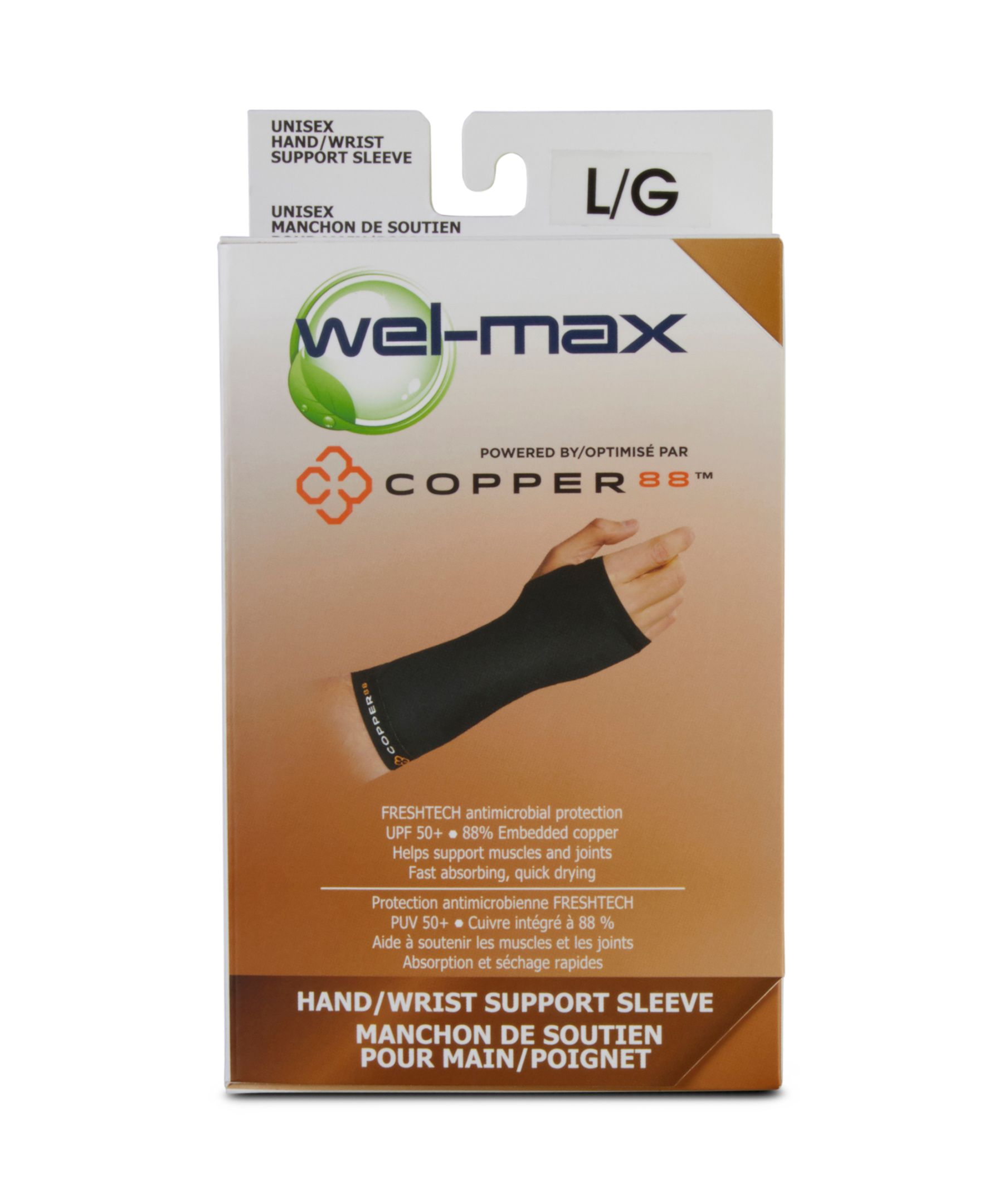 Wel-max Copper 88 Hand/Wrist Support Sleeve | Mark's
