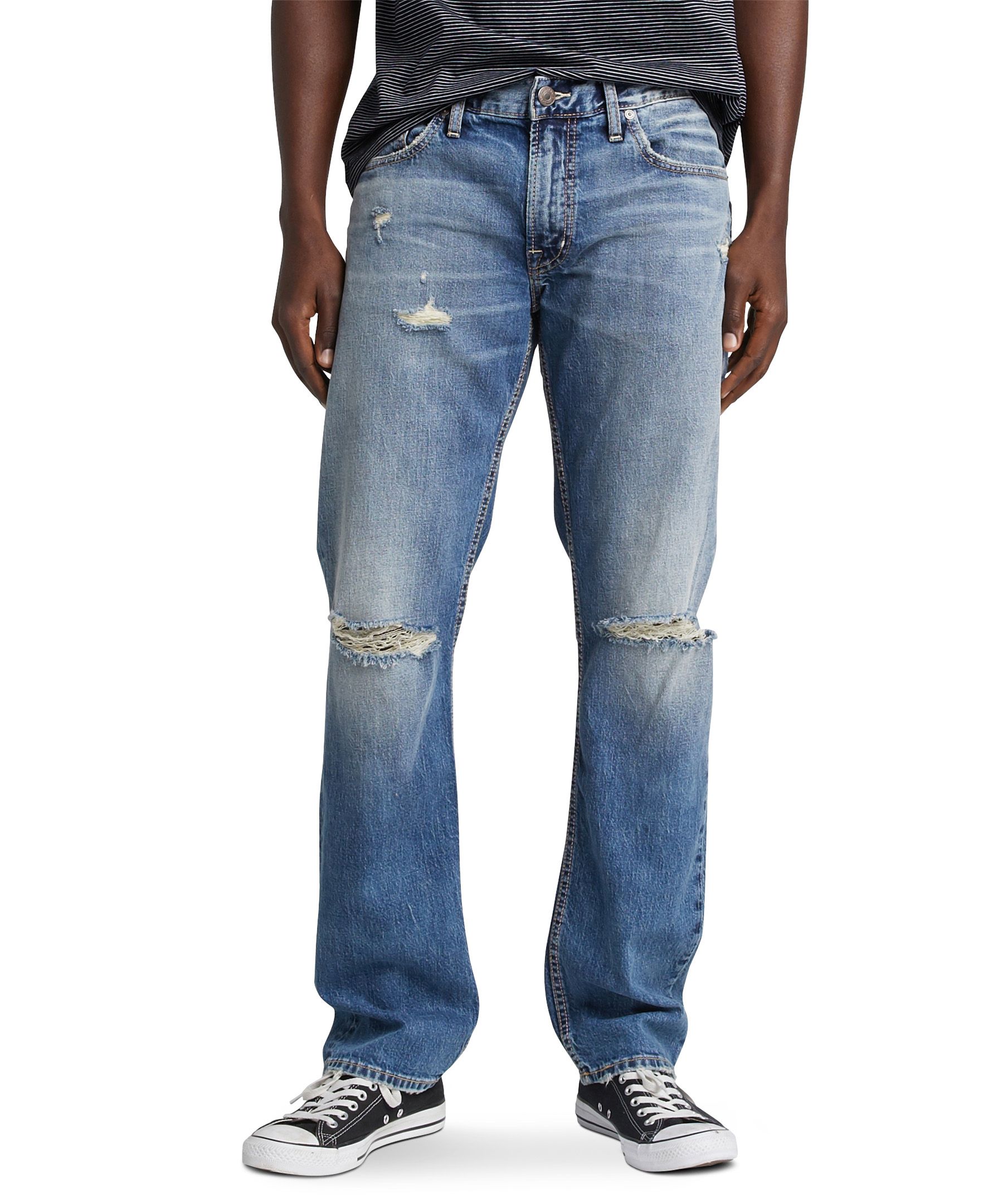 Silver Jean coupe étroite classique pour hommes, Allan | Marks