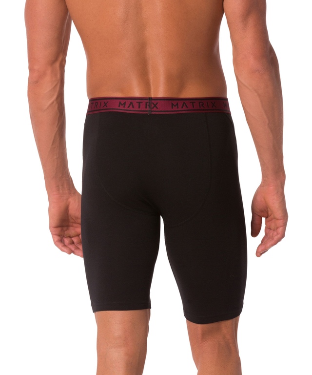 Caleçon boxeur long Matrix extensible en coton, pour hommes, paquet de ...