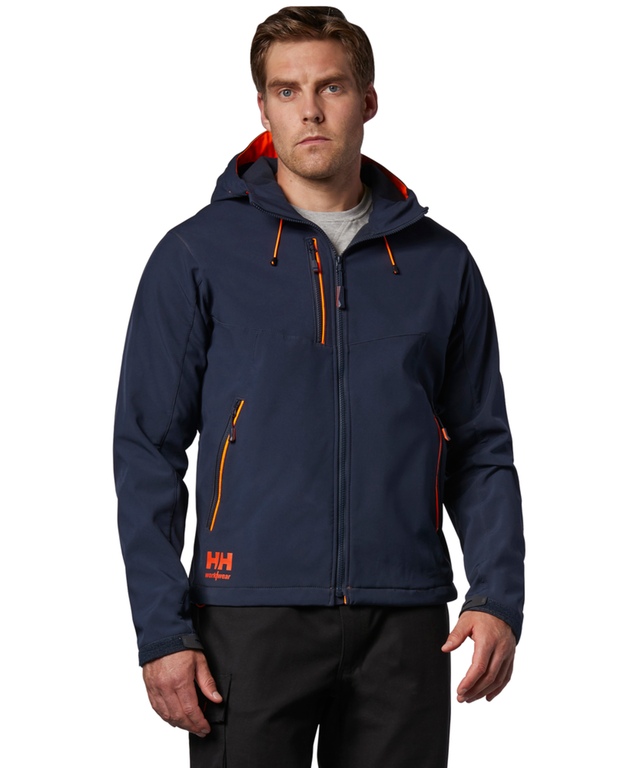 Helly Hansen Workwear Men's Chelsea Evolution Hooded Softshell Jacket ...
