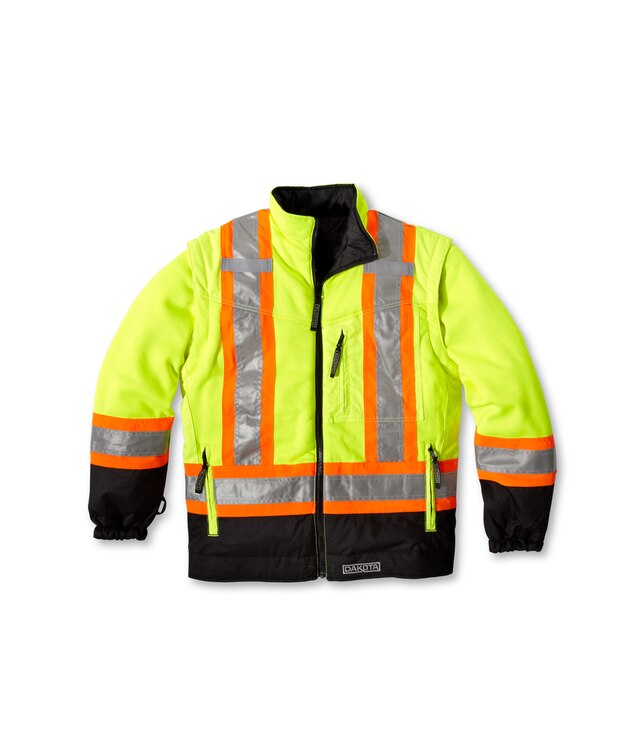 Dakota Workpro Series Men's Hi-Visibility 7-In-1 T-MAX Lined Jacket | Marks
