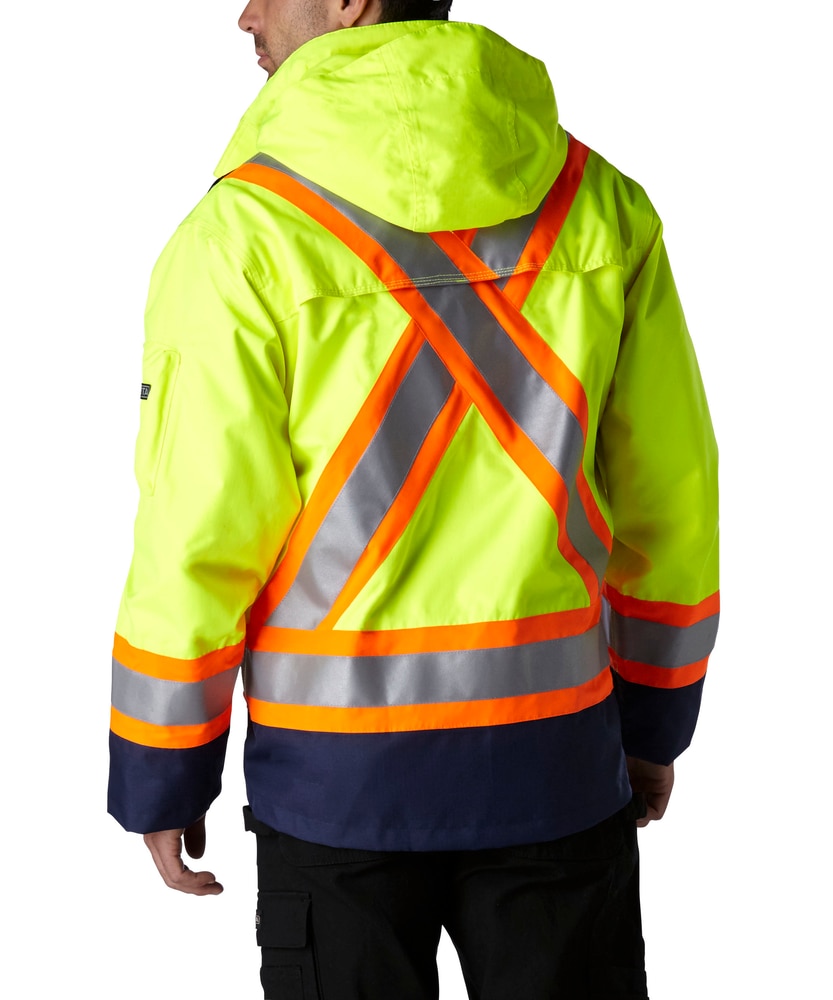 Dakota Workpro Series Men's Hi Vis 300D Hyper-Dri Waterproof Ripstop Jacket | Marks